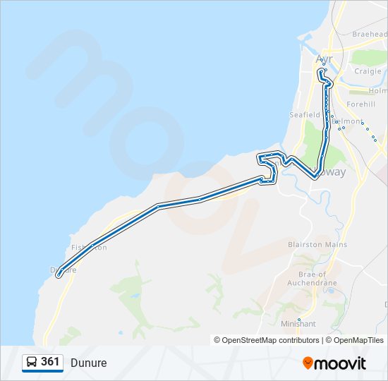 361 Route: Schedules, Stops & Maps - Dunure (Updated)