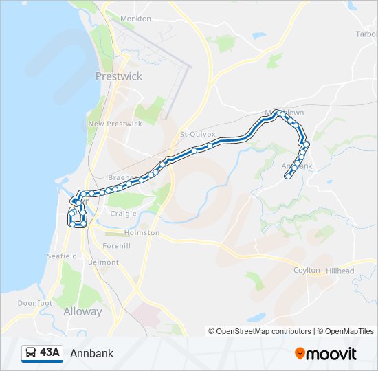 43a Route: Schedules, Stops & Maps - Annbank (Updated)