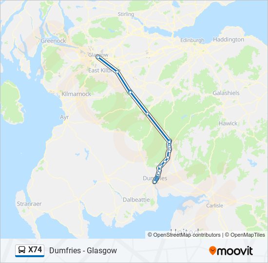 x74 Route: Schedules, Stops & Maps - Glasgow (Updated)