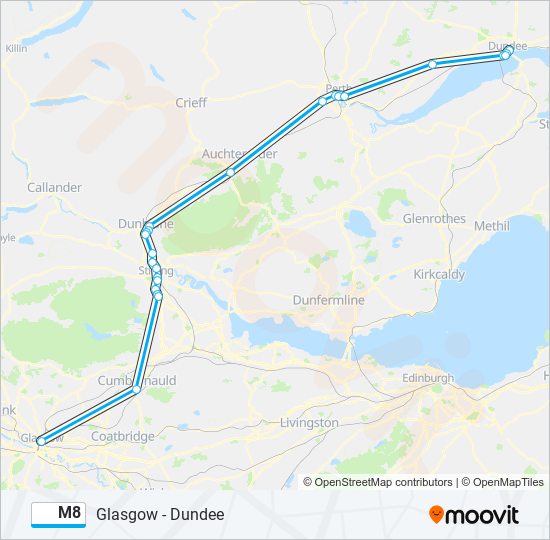 m8 Route: Schedules, Stops & Maps - Dundee City Centre (Updated)