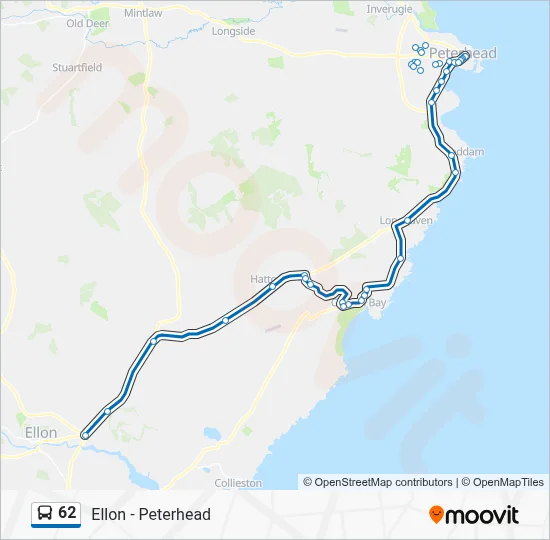 62 Route: Schedules, Stops & Maps - Peterhead (Updated)