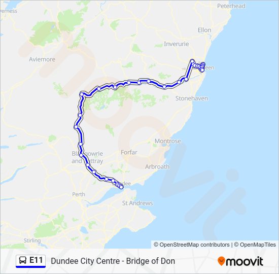 E11 Route: Schedules, Stops & Maps - Bridge Of Don (Updated)