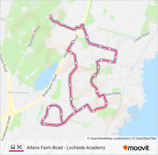 3C Route: Schedules, Stops & Maps - Altens (Updated)