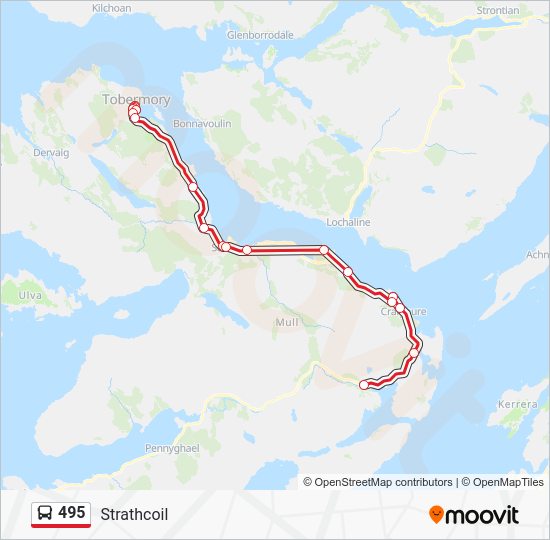 495 Route: Schedules, Stops & Maps - Strathcoil (Updated)