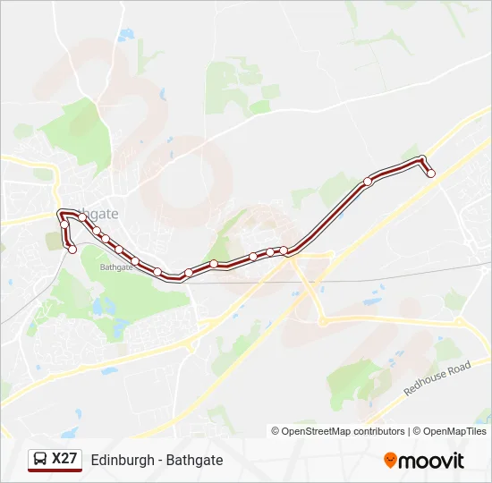 X27 Route: Schedules, Stops & Maps - Deans (Updated)