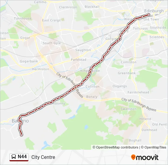 N44 Route: Schedules, Stops & Maps - City Centre (Updated)