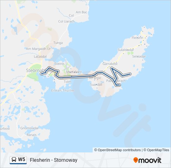 W5 Route: Schedules, Stops & Maps - Stornoway (Updated)