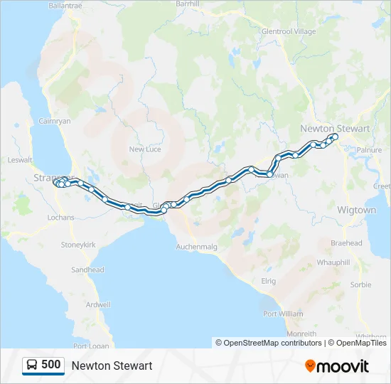 500 Route: Schedules, Stops & Maps - Newton Stewart (Updated)