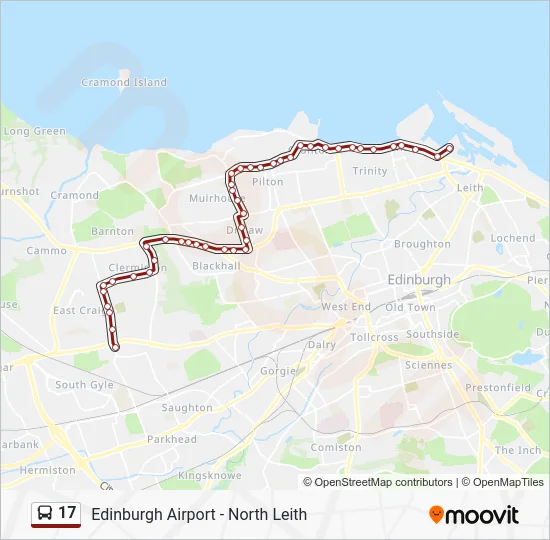 17 Route: Schedules, Stops & Maps - Corstorphine (Updated)