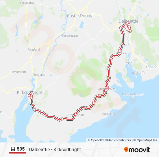 505 Route: Schedules, Stops & Maps - Dalbeattie (Updated)