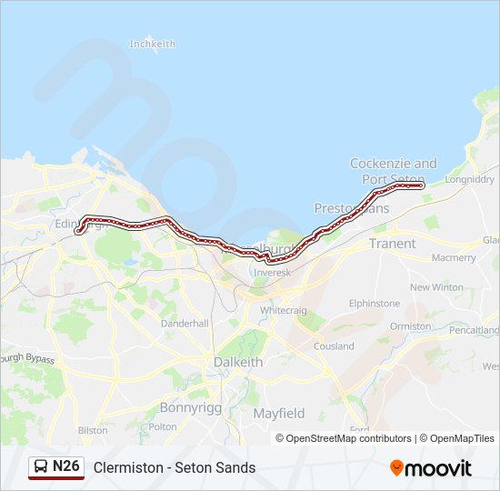 n26 Route: Schedules, Stops & Maps - Edinburgh (Updated)