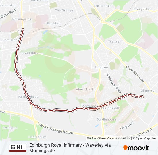 n11 Route: Schedules, Stops & Maps - Morningside (Updated)