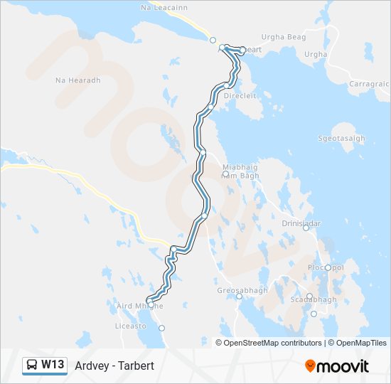 W13 Route: Schedules, Stops & Maps - Ardvey (Updated)