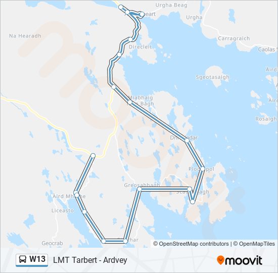 w13 Route: Schedules, Stops & Maps - Ardvey (Updated)