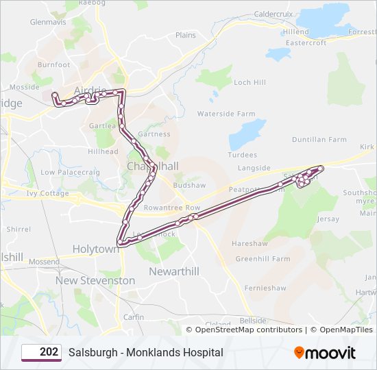 202 Route: Schedules, Stops & Maps - Salsburgh (Updated)
