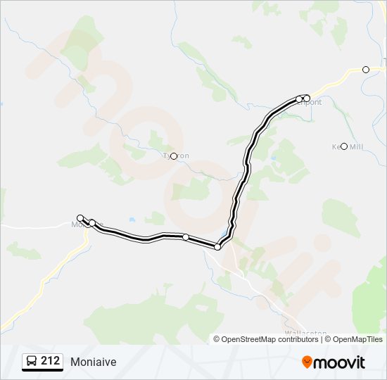 212 Route: Schedules, Stops & Maps - Moniaive (Updated)