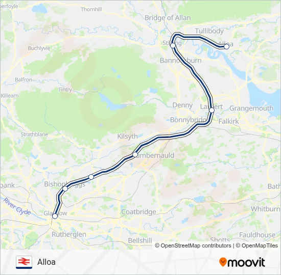 SCOTRAIL Route: Schedules, Stops & Maps - Alloa (Updated)