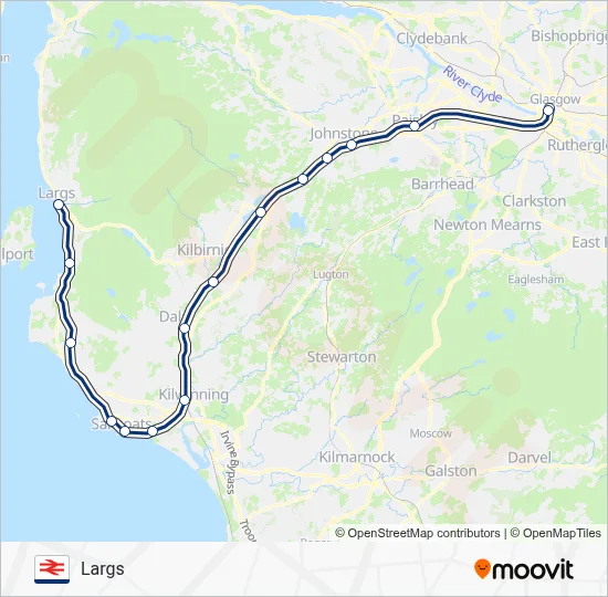 SCOTRAIL Route: Schedules, Stops & Maps - Largs (Updated)