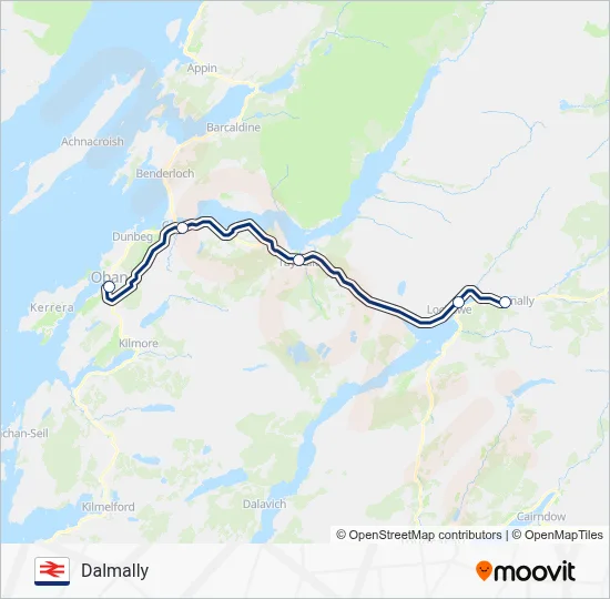 SCOTRAIL Route: Schedules, Stops & Maps - Dalmally (Updated)