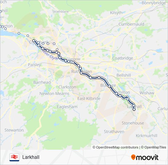 SCOTRAIL Route: Schedules, Stops & Maps - Larkhall (Updated)