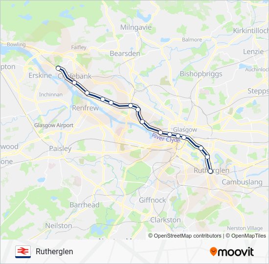 SCOTRAIL Route: Schedules, Stops & Maps - Rutherglen (Updated)