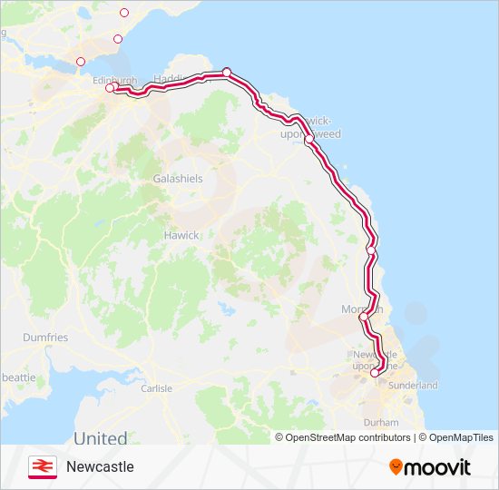 crosscountry Route: Schedules, Stops & Maps - Newcastle (Updated)