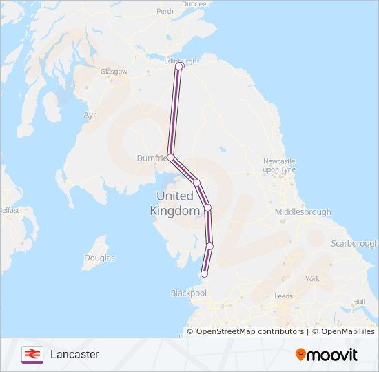 transpennine express Route: Schedules, Stops & Maps - Lancaster (Updated)