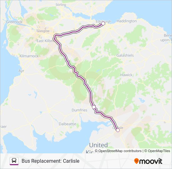 TRANSPENNINE EXPRESS Route: Schedules, Stops & Maps - Bus Replacement ...