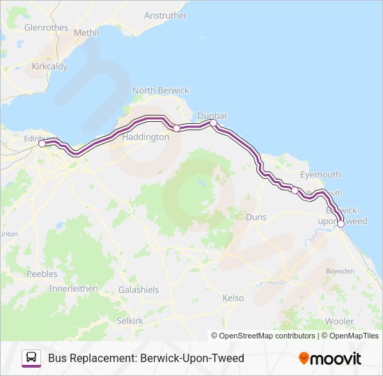 transpennine express Route: Schedules, Stops & Maps - Bus Replacement ...