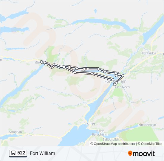522 Route: Schedules, Stops & Maps - Fort William (Updated)