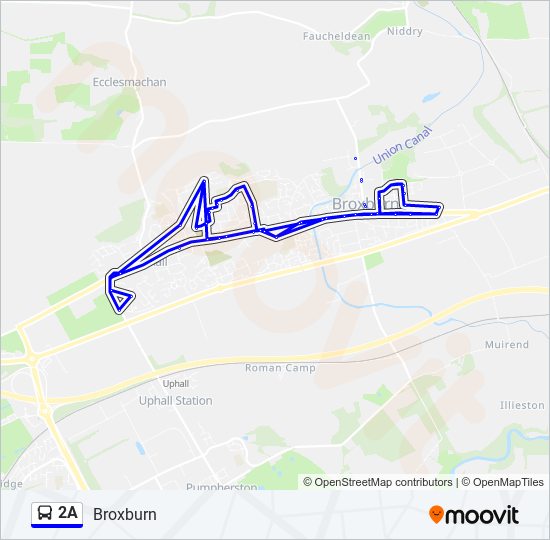 2a Route: Schedules, Stops & Maps - Broxburn (Updated)