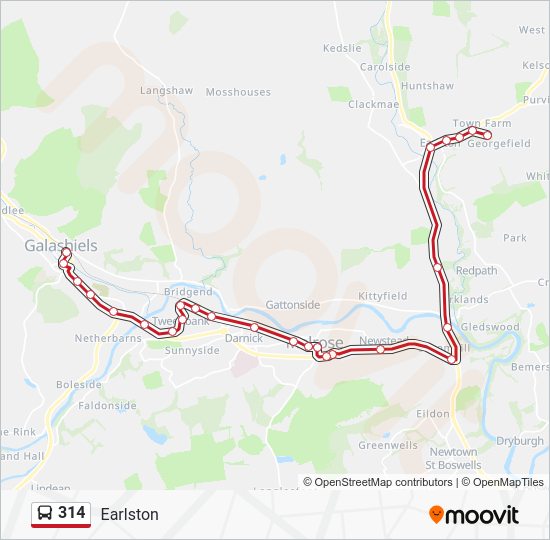 314 Route: Schedules, Stops & Maps - Earlston (Updated)