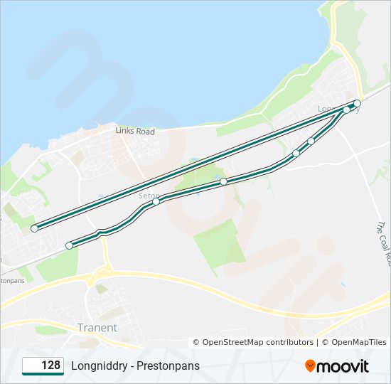 128 Route: Schedules, Stops & Maps - Prestonpans (Updated)