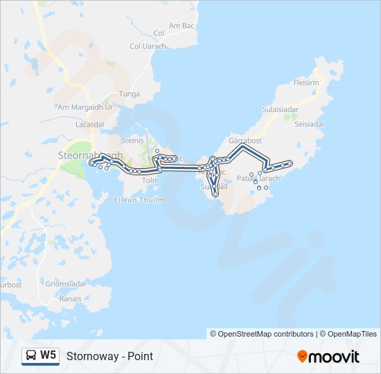 w5 Route: Schedules, Stops & Maps - Upper Bayble (Updated)