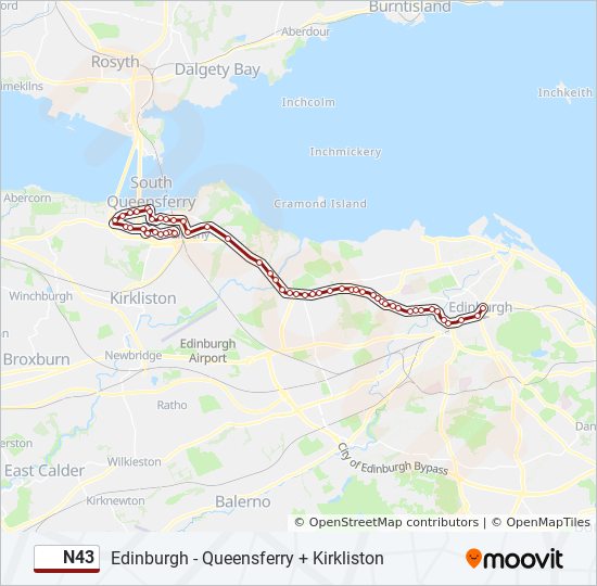 N43 Route Schedules Stops Maps Greenside Updated N43 Route Schedules Stops Maps Greenside Updated