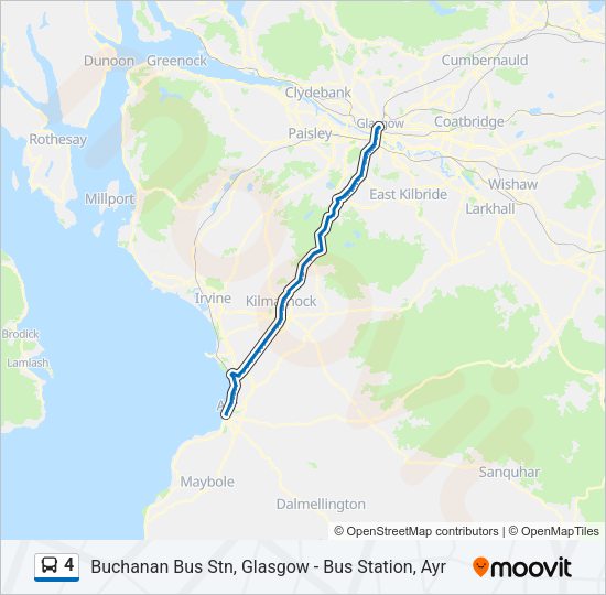 4 Route: Schedules, Stops & Maps - Ayr (Updated)