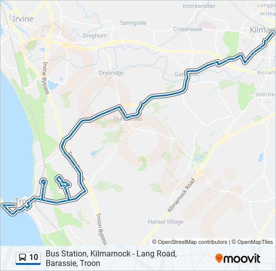 10 Route: Schedules, Stops & Maps - Troon (Updated)