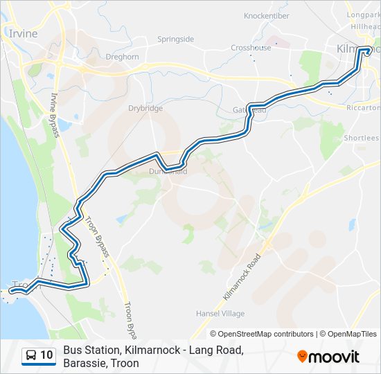 10 Route: Schedules, Stops & Maps - Kilmarnock (Updated)