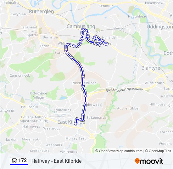 172 Route: Schedules, Stops & Maps - Halfway (Updated)