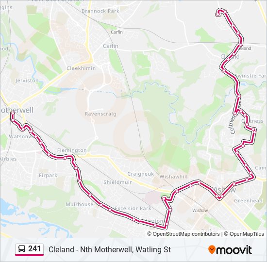 241 Route: Schedules, Stops & Maps - Motherwell (Updated)