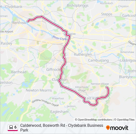 6 Route: Schedules, Stops & Maps - Scotstoun (Updated)