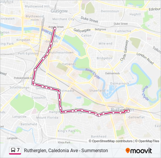 7 Route: Schedules, Stops & Maps - Glasgow (Updated)