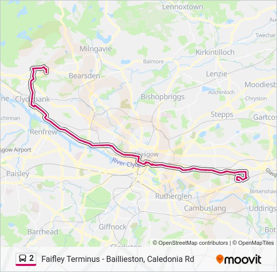 2 Route: Schedules, Stops & Maps - Baillieston (Updated)