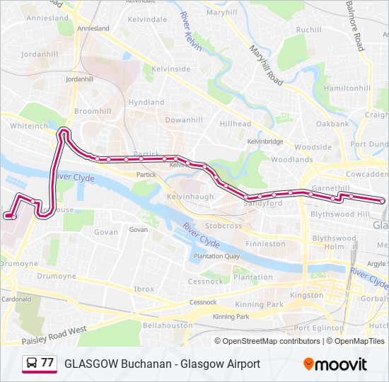 77 Route Schedules Stops Maps Glasgow Updated 77 Route Schedules Stops Maps Glasgow Updated