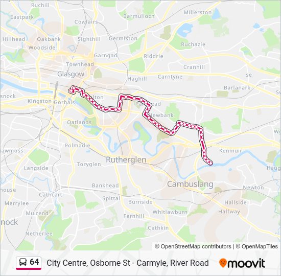 64 Route: Schedules, Stops & Maps - Carmyle (Updated)