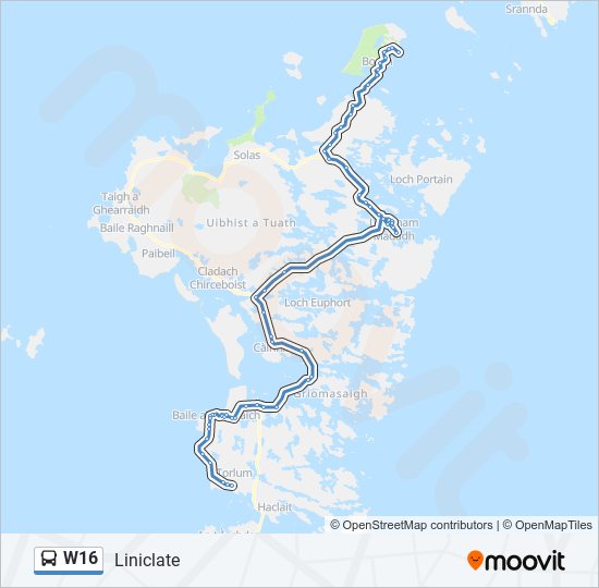 w16 Route: Schedules, Stops & Maps - Liniclate (Updated)
