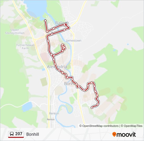 207 Route: Schedules, Stops & Maps - Bonhill (Updated)