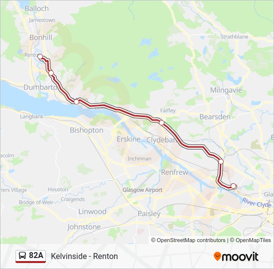 82A Route: Schedules, Stops & Maps - Partick (Updated)