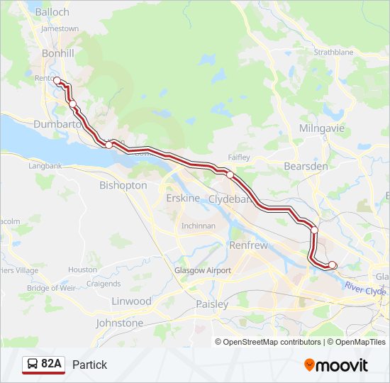 82a Route: Schedules, Stops & Maps - Partick (Updated)