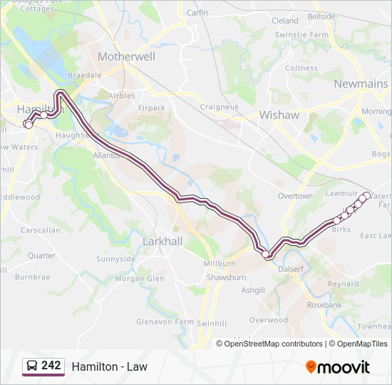 242 Route: Schedules, Stops & Maps - Law (Updated)